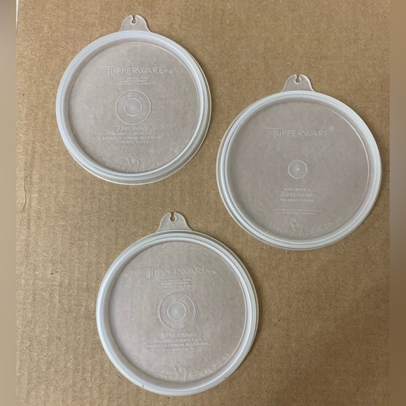 Tupperware | Kitchen | Tupperware Lid 25 Round Sheer Tab Tupperseal ...